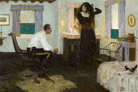 The Valley Of Silent Men By Dean Cornwell American 1892 1960 Original Oil On Canvas