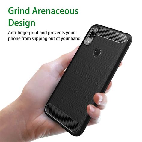 Sdtek Coque Pour Huawei Y Carbone Tpu Case Cover Noir