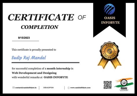 Sudip Raj Mandal On Linkedin Internshipcompletion Webdevelopment Designing Oasisinfobyte