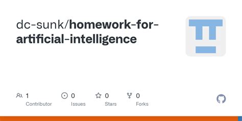 GitHub Dc Sunk Homework For Artificial Intelligence