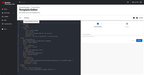 Build Your First Software Template For Backstage Red Hat Developer