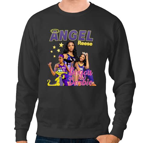 Angel Reese Sweatshirts 90s Style Bayou Barbie Graphic Sweatshirts