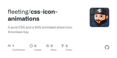 GitHub Fleeting Css Icon Animations A Pure CSS And A SVG Animated Share Icon Monkee Babe