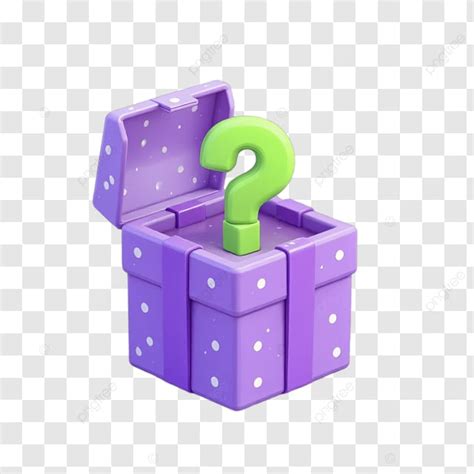 Purple T Box Green Question Mark Purple T Box Green Png