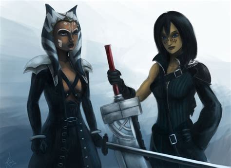 Commish Barriss And Ahsoka FF7