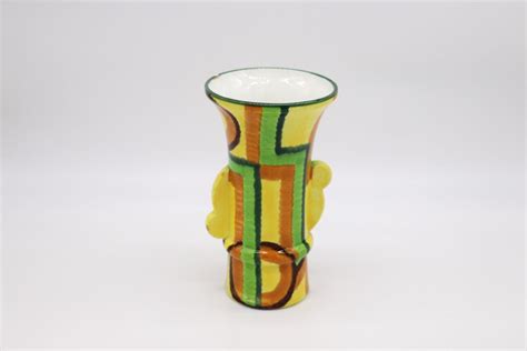 Rare Modernist Eva Zeisel Schramberg Multicolor Vase