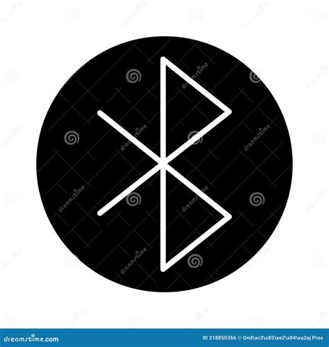 Bluetooth Technology Icon Network Connection Web Symbol Sharing Data For Mobile Computer