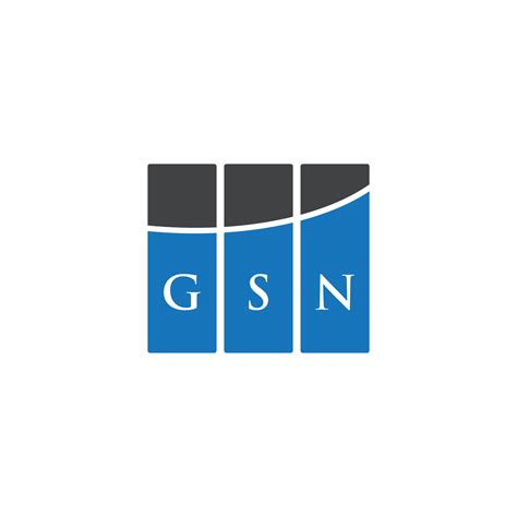 T Gsn Letter Designgsn Letter Logo Design Sobre Fondo Blanco