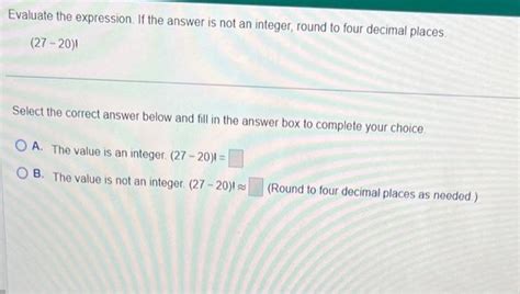 Solved Evaluate The Expression If The Answer Is Not An Chegg