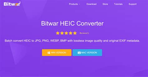 Official Bitwar HEIC Converter Free HEIC Conversion Software