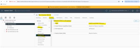 Enable The Enhanced Vmotion Compatibility Evc Mode For A Vsphere