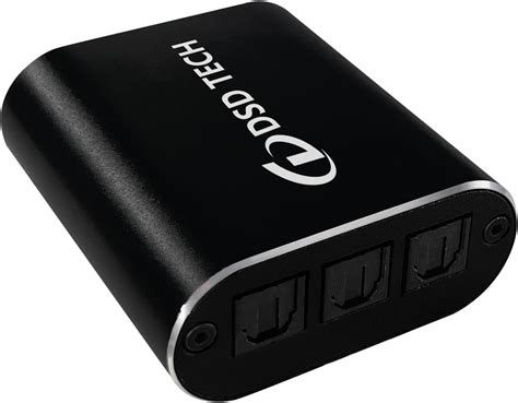 Amazon Com DSD TECH SH AC01A 2 In 3 Out Optical Audio Splitter Support SPDIF Coaxial Input