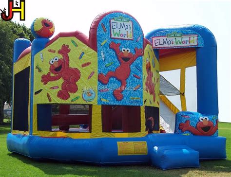 Elmo World Inflatable Bouncer House Sesame Street Jumping Castle With