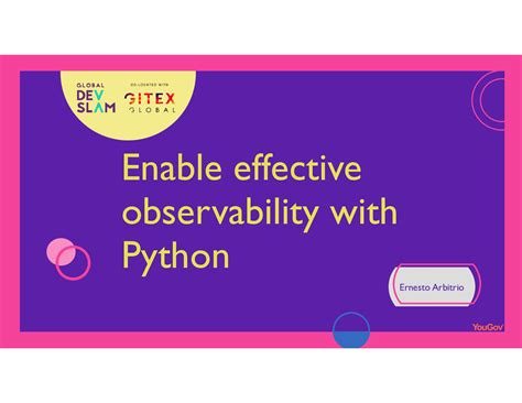 Enable Effective Observability With Python Speaker Deck