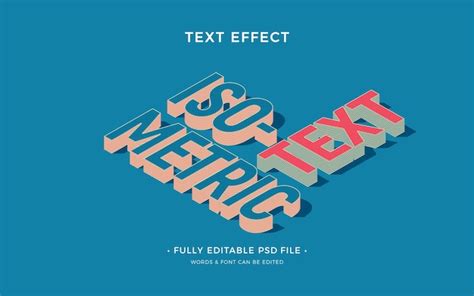 Premium Psd Isometric Text Effect