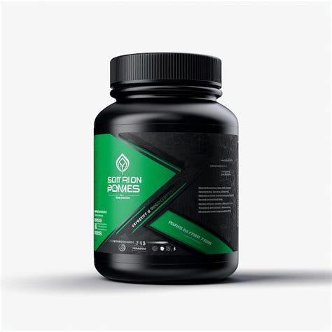 Premium Ai Image Supplement Bottle Labels Pills