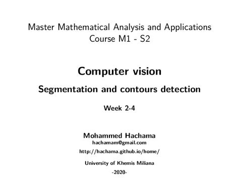 Computer Vision 2segmentation Speaker Deck