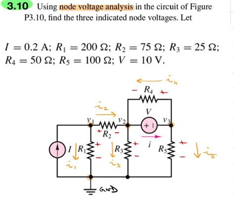 finding node voltages