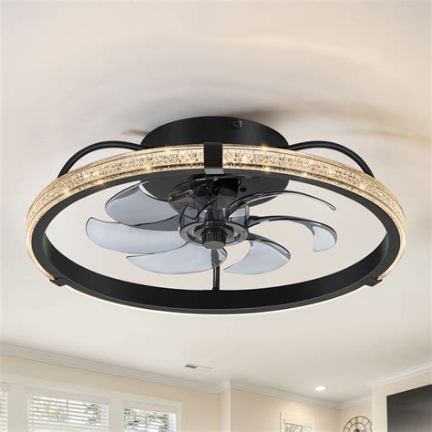Ceiling Fans Madshne Low Profile Flush Mount With Lights And Remote 20