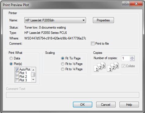 Printing Plots And Data