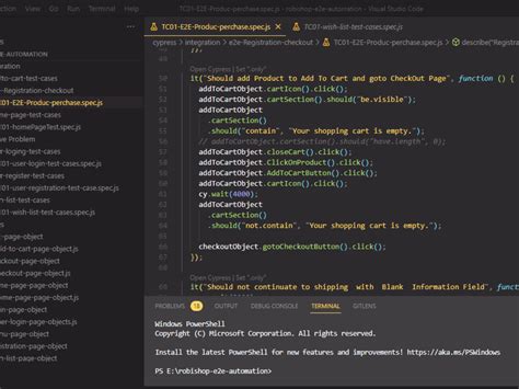 a test automation framework suite for your application with cypress