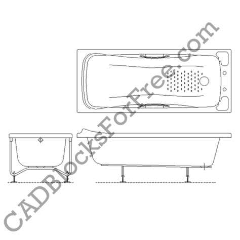 Bath Free AutoCAD Block In DWG