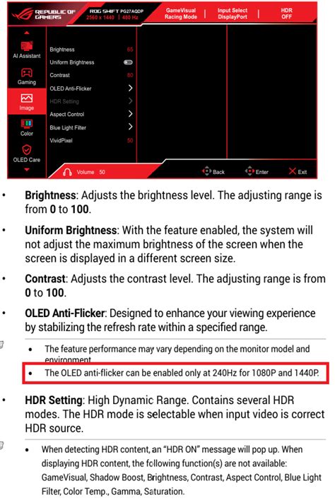 Pg27aqdp Oled Anti Flicker Always Greyed Outdisab Republic Of