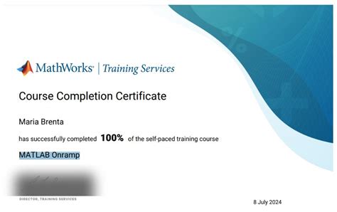Mathworks Matlab Courses Certificate Certification Training Onlinecourses Maria Brenta