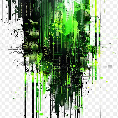 Premium Psd Hacker Intrusion Glitch With Binary Code Abstract Shapes