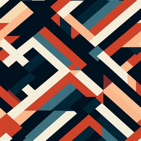 Premium Photo A Close Up Of A Colorful Pattern Of Squares And Rectangles Generative Ai