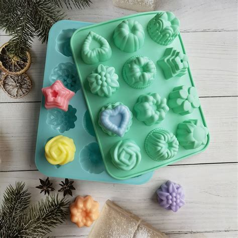 Badu Bg цвете Роза Цветя Форма Силиконова форма Торта Направи си сам Декорация Шоколад 3d