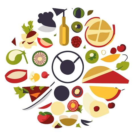 Premium Vector Vector Graphics Of Culinary Delights