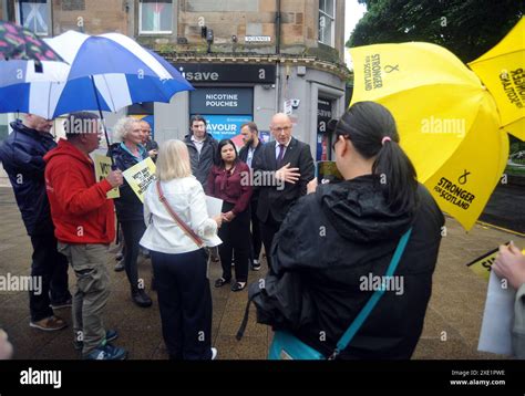 Scottish First Minister And Snp Leader John Swinney And Snp Parliamentary Candidate For