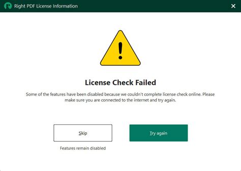Why Am I Seeing License Check Failed When Launching Right PDF Pro Right PDF Support Center