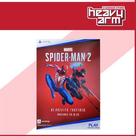 Ps5 Marvel Spider Man 2 Poster A2 Size Spider Man 2 Spider Bot Keychain Spiderman 2 Beanie