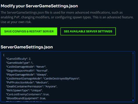 V Rising How To Configure Game Server Settings Indifferent Broccolipedia