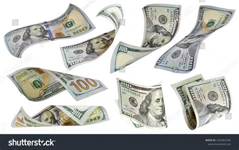 100 Dollar Bills Falling