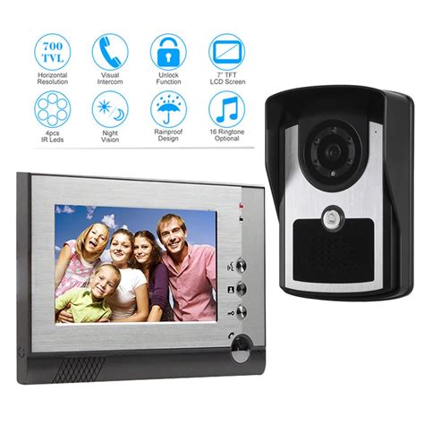 Intercom Doorbell Camera Wired Video Doorbell Intercom Bells System Core Cable Access Control