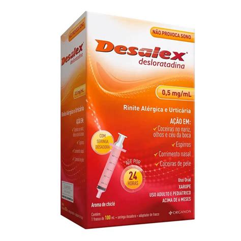 Indicações Para Que Serve E Bula Desalex 05mg Com 100ml Farmácia Mix