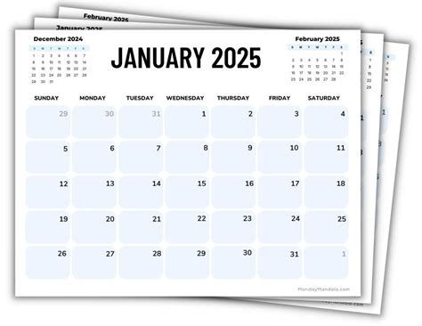 2025 Printable Calendars 56 Free Pdf Printables