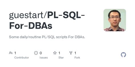 Github Guestartpl Sql For Dbas Some Dailyroutine Plsql Scripts