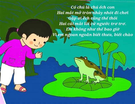 Bài Thơ Chú Ếch Nội Dung Hình Ảnh Giáo Án