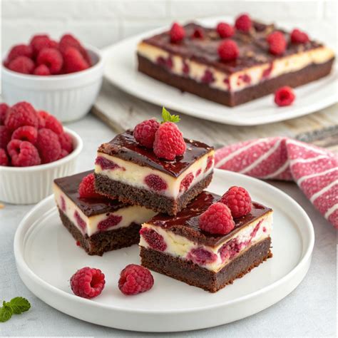 Raspberry Cheesecake Brownies Recipe A Must Try Dessert