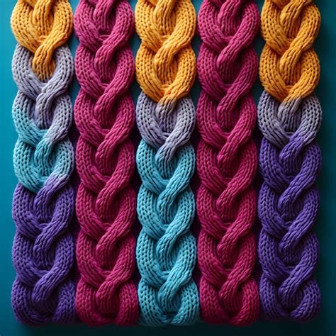 Premium Photo Cable And Wool Twist Pattern