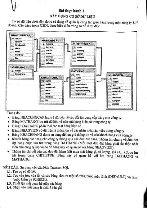 TH Hệ quản trị CSDL SQL Server Hệ quản trị cơ sở dữ liệu Studocu
