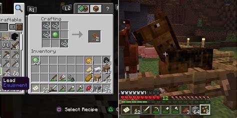 Minecraft Craft Laisse Lead Guide Rapide