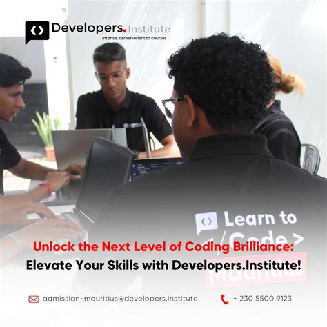 codemastery developersinstitute codebeyondlimits developersstitute mauritius