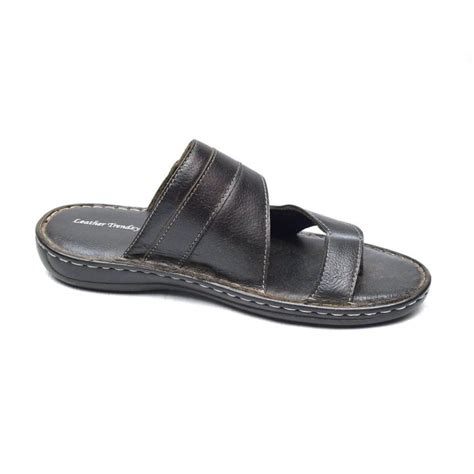 Mens Genuine Leather Chappels Black Daraz Lk