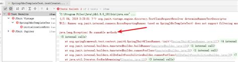 junit测试提示java lang exception no runnable methods csdn博客