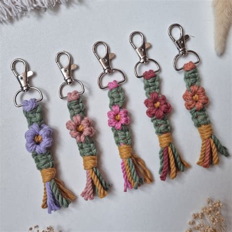 Macrame Keychain Etsy
